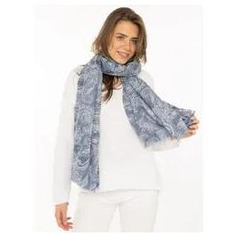 Schal Zwillingsherz "Classic Paisley", Damen, jeansblau, Web, Obermaterial: 100% Polyester, Modet&uuml;cher Schal, anschmiegsam, zeitloses Paisleymuster