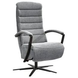 Relaxsessel DIE PLANBAR "ZE-RS20038 inkl. Relaxfunktion und Kopfteilverstellung", milan silber, B:66cm H:110cm T:83cm, 100% Polyester, Sessel, Relaxsessel, 360 drehbar, wahlweise mit Gasdruckverstellung