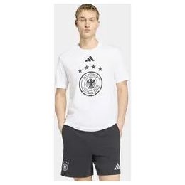 T-Shirt Adidas PERFORMANCE "DEUTSCHLAND DNA GRAFIK", Herren, Gr. S, wei&szlig;, Obermaterial: 100% Baumwolle, Rundhals, Shirts T-Shirt