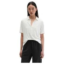 Marc O'Polo Kurzarmshirt MARC O'POLO "aus LENZINGTM ECOVEROTM", Damen, Gr. XL, wei&szlig; cotton, Obermaterial: 94% Viskose, 6% Elasthan, unifarben, regular fit, normaler Saum, Shirts