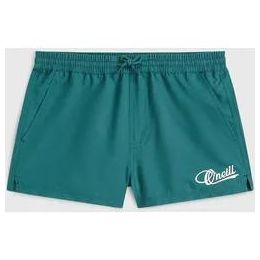 O`Neill Badeshorts O'NEILL "ESSENTIALS SWIMSHORTS", M&auml;dchen, Gr. 128 (122), N-Gr, wei&szlig;, neutral, Obermaterial: 100% Polyester, Badehosen Badeshorts, f&uuml;r Kinder, sportliche Schnittform, mit Gummibund und Kordelzug