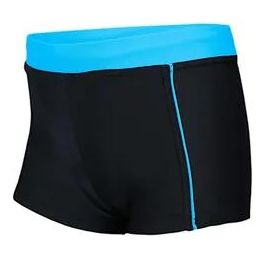 Badehose AQUARTI "Badehose Jungen Kinder Badehose Seitliche Paspel", Kinder, Gr. 134, N-Gr, blau (024 schwarz, blau), Obermaterial: 80% Polyamid PA. 20% Elasthan EL., Badehosen Badehose