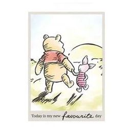 Bild Komar "Winnie the Pooh Today", bunt (farbe bild(er): bunt), B:30cm H:40cm, Holz, Papier, Bilder, Bild, Wandbild zur Dekoration im Kinderzimmer - ohne Rahmen