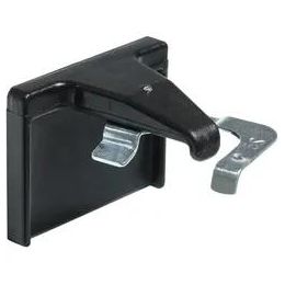 Sichtschutzbefestigung Gardinia "Klebetr&auml;ger-Set" Gr. 1, schwarz, 1 l&auml;ufig, Kunststoff, Sichtschutzbefestigungen, f&uuml;r Aluminium-Jalousien