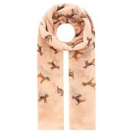 Schal Zwillingsherz "Hund", Damen, pink, Web, Obermaterial: 100% Polyester, Modet&uuml;cher Schal, Hundemotiv, leichtes Material