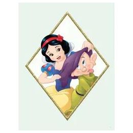 Bild Komar "Snow White & Dopey", bunt (farbe bild(er): bunt), B:30cm H:40cm, Holz, Papier, Bilder, Bild, Wandbild zur Dekoration im Kinderzimmer - ohne Rahmen