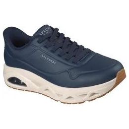 Slip-On Sneaker Skechers "UNO GLIDE-STEP-GLIDE ON AIR", Herren, Gr. 48,5, navy, Lederimitat, Schuhe, Schn&uuml;rschuh, Freizeitschuh mit Handsfree Slip-Ins Technologie
