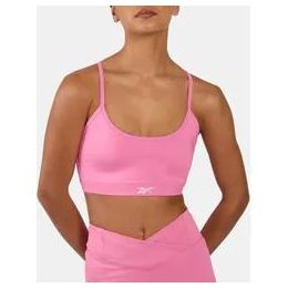 Sport-BH Reebok "KENDAL CORE STRAPPY BRA", Damen, Gr. M, N-Gr, playful pink, Obermaterial: 100% Polyester. Futter: 91% Polyester, 9% Elasthan, BHs Sport-BH