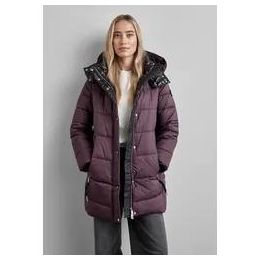Steppjacke Street One, Damen, Gr. 38, lila (berry braun), Stoff, Obermaterial: 100% Nylon; F&uuml;llung: 100% Polyester, unifarben, normal lang, ohne Ausschnitt, B&uuml;ndchen, Jacken Steppjacke, mit moderner Steppung