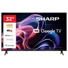 Sharp LED-Fernseher "1T-C32HFx", Energieeffizienz: E (A-G), schwarz, 32, Fernseher