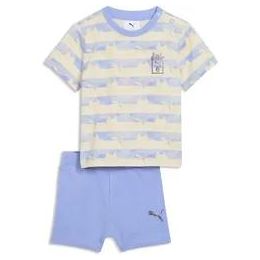 Trainingsanzug Puma "X GABBY'S DOLLHOUSE MINICATS TEE AND SHORTS SET INF", Jungen, Gr. 68, intense lavender, Jersey, Obermaterial: 100% Baumwolle. Obermaterial Hose: 95% Baumwolle, 5% Elasthan, bedruckt, regular fit, Sportanz&uuml;ge Trainingsanzug, zweiteiliges Set, ohne Kapuze, Regular Fit