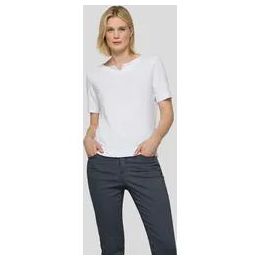 Print-Shirt Rabe "T-Shirt", Damen, Gr. 46, wei&szlig;, 75%Viskose 20%Polyester 5%Elasthan, unifarben, gerade, Shirts