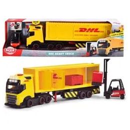 Spielzeug-LKW Dickie TOYS "DHL Truck", gelb, Spielzeugfahrzeuge, KinderT:35cm, Kunststoff, mit Licht und Sound, T:35cm