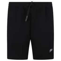 Shorts Plein Sport "Jogging Shorts Chrome Scratch", Damen, Gr. 3XL, US-Gr&ouml;&szlig;en, 02, schwarz, Stoff: 50% Viskose, 45% Polyester, 5% Elasthan, Hosen Shorts