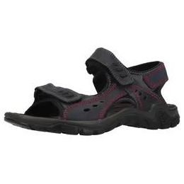 Sandale Rohde "Rohde Sandalen Nubukleder", Damen, Gr. 42, dunkelblau, Nubukleder, Schuhe Sandale