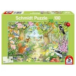Puzzle Schmidt Spiele "Tiere im Wald", bunt, Puzzles, Kinder, Pappe, Motiv