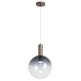 Searchlight Pendelleuchte "Ombre 1Lt Leuchte, Ombre-Glas mit Latte-Metall", latte, grau, H: 35cm, 1 Stk., Leuchten, Pendelleuchte