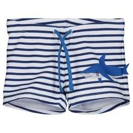 Badeshorts Blue Seven, Jungen, Gr. 128 (134), N-Gr, ultramarin, Gewirkt, Elasthan, Polyester, bedruckt, geringelt, gestreift, Badehosen Badeshorts