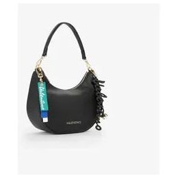 Hobo Valentino BAGS "RYTA RE", Herren, Gr. B/H/T: 28cm x 23cm x 10cm, nero, Lederimitat, Taschen Hobo, Damen Handtasche, Umh&auml;ngetasche, Schultertasche mit Schl&uuml;ssel&auml;nh&auml;ngern