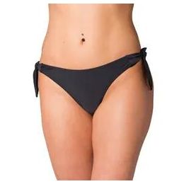 Bikini-Hose AQUARTI "Bikinihose Aquarti Damen Tanga Bikinihose Seitlich Gebunden", Damen, Gr. 36, N-Gr, schwarz, Obermaterial: 80% Polyamid PA. 20% Elasthan EL., Badehosen Bikini-Hose