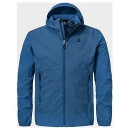 Sch&ouml;ffel Funktionsjacke SCH&Ouml;FFEL "Hybrid Jk Style Blaueis MNS", Herren, Gr. 54, 0840, blau, Oberstoff: 86% Nylon, 14% Elasthan; Oberstoff Vorderteil: 100% Nylon; (Coating: Polyurethan); Futter: 100% Polyester;, regular fit, hoch geschlossener Ausschnitt, Jacken Funktionsjacke