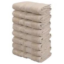 Handt&uuml;cher OTTO HOME "Vanessa, 8 Handt&uuml;cher, 50x100cm, in Standard- und Premium-Qualit&auml;t", creme, B:50cm L:100cm, Walkfrottee, Obermaterial: 100% Baumwolle, Handt&uuml;cher, Handt&uuml;cher mit Bord&uuml;re, 100% Baumwolle, einfarbig, weich
