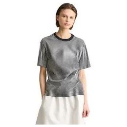 Marc O'Polo T-Shirt MARC O'POLO DENIM, Damen, Gr. S, dunkelblau, Obermaterial: 100% Baumwolle, regular fit, Rundhals, Shirts T-Shirt, Streifen-T-Shirt regular aus Organic Cotton