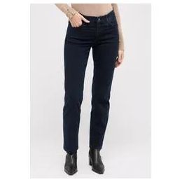 High-waist-Jeans Angels "DOLLY", Damen, Gr. 34, L&auml;nge 30, blau (blau blau), Denim/Jeans, Obermaterial: 78% Baumwolle, 21% Polyester, 1% Elasthan, unifarben, straight fit lang, Jeans High-Waist-Jeans, im klassichen 5-Pocket-Stil