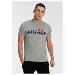 T-Shirt Ellesse "SL PRADO TEE", Herren, Gr. 3XL, grau (grau marl), Obermaterial: 100% Baumwolle, Basic schmal h&uuml;ftlang, Rundhals, Shirts T-Shirt