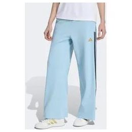 Sporthose Adidas SPORTSWEAR "HOUSE OF TIRO, WEITES BEIN", Damen, Gr. XS, N-Gr, icey blau, hazy beige, night navy, normal, gr., Obermaterial: 53% Baumwolle, 47% Polyester, Hosen Sporthose, sportlicher Stil, f&uuml;r Training und Freizeit, mit Kordelverschluss