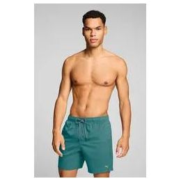 Badeshorts Puma "Puma SWIM MEN MID SHORTS 1P", Herren, Gr. L, N-Gr, emerald gr&uuml;n, Web, Obermaterial: 100% Polyester, Badehosen Badeshorts, High-Tech Rei&szlig;verschluss an der Ges&auml;&szlig;tasche, Seitentaschen
