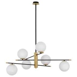 NOVA LUCE H&auml;ngeleuchten "GIT", gold (goldfarben), 6, &Oslash; 100cm H: 120cm, 1 Stk., Leuchten, Ohne Beleuchtung