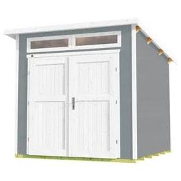 Gartenhaus Weka "264 Gr. 2, 21 mm", grau, Fu&szlig;boden im Gartenhaus, ohne R&uuml;ck- und Seitenwand, ohne Dacheindeckung, Massivholz, Gartenh&auml;user, Gartenhaus