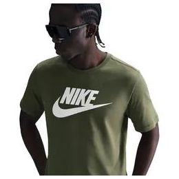 T-Shirt Nike SPORTSWEAR "M NSW TEE ICON FUTURA", Herren, Gr. 3XL, medium olive, Jersey, Obermaterial: 100% Baumwolle, normal, Rundhals, Shirts T-Shirt