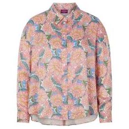 Langarmbluse RICHROYAL, Damen, Gr. 40, soft papaya, Web, Obermaterial: 100% Viskose, gebl&uuml;mt, regular fit taillenbedeckt, Rundhals, eingesetzt angesetztes B&uuml;ndchen, Blusen, im Liberty-Blumenprint