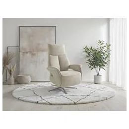 Sit & More TV-Sessel SIT & MORE "TV Lazy", silber, B:75cm H:117cm T:85cm, 100% Polyester, Sessel, zur Auswahl mit Herz-Waage-Position
