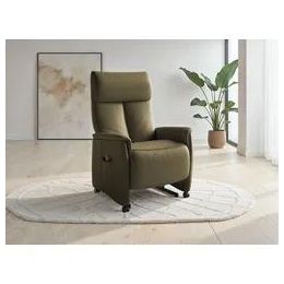 Sit & More TV-Sessel SIT & MORE "Cremona Comfort", olive, B:76cm H:114cm T:84cm, Sessel, wahlweise manuell oder elektrischer Funktion mit Akku