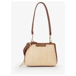 Umh&auml;ngetasche Valentino BAGS "DEMETRA", Damen, Gr. B/H/T: 22cm x 17cm x 8,5cm, naturale, cuoio, Lederimitat, Taschen Umh&auml;ngetasche, Damen Handtasche, Schultertasche mit Kontrastbesatz