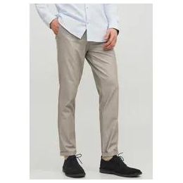 Jack & Jones Chinohose JACK & JONES "MARCO &ndash; Chinohose mit Stretchanteil und Komfort", Damen, Gr. 28, L&auml;nge 32, beige, Web, Obermaterial: 68% Polyester, 29% Viskose, 3% Elasthan, unifarben, slim fit normal, Hosen Chinohose, modisch, slim fit, Web
