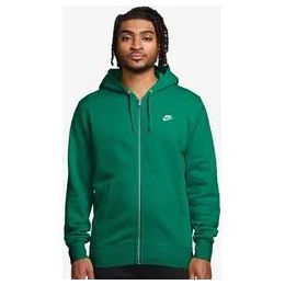 Kapuzensweatshirt Nike SPORTSWEAR "M NK CLUB BB FZ HOODIE", Damen, Gr. M, malachite, ma, Jersey, Obermaterial: 80% Baumwolle, 20% Polyester, normal, Rundhals, Sweatshirts, sportlicher Stil, f&uuml;r sportliche Aktivit&auml;ten und Freizeit