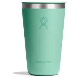 Thermobecher Hydro Flask "16 OZ All Around Tumbler Press-In Lid, 473 ml", mermaid gr&uuml;n, H:14,4cm &Oslash;:8,7cm, Edelstahl, Trinkgef&auml;&szlig;e, Thermobecher, Kompatibel mit Trinkhalmdeckel und verschlie&szlig;baren Eindr&uuml;ckdeckel