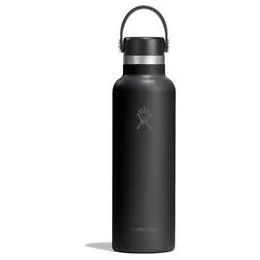 Trinkflasche Hydro Flask "Standard Flex Cap, 21 OZ, 621 ml", schwarz, H:23,9cm, Edelstahl, Trinkflaschen, Trinkflasche