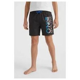 O`Neill Badeshorts O'NEILL "O'NEILL CALI SWIMSHORTS", Jungen, Gr. 152 (146), N-Gr, schwarz out, Obermaterial: 100% Polyester. Futter: 100% Polyester, Badehosen Badeshorts, f&uuml;r Kinder, mit Eingrifftaschen, mit Innenhose aus Mesh