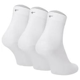 Kurzsocken Tamaris "Socken Comfort Cotton Socks 3-Pack 3er Pack", Damen, Gr. 39-42, wei&szlig;, Obermaterial: 80% Baumwolle CO. 18% Polyamid PA. 2% Elasthan EL., Socken