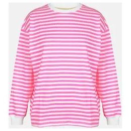 T-Shirt SALZHAUT "Shirt AFFSEEPN", Damen, Gr. S, pink (sanftes wei&szlig;, neonpink), Obermaterial: 100% Baumwolle CO., Pullover T-Shirt