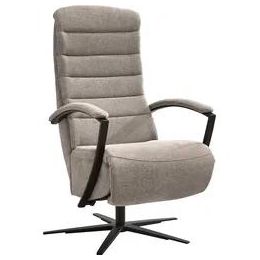 Relaxsessel DIE PLANBAR "ZE-RS20038 inkl. Relaxfunktion und Kopfteilverstellung", milan beige, B:66cm H:110cm T:83cm, 100% Polyester, Sessel, Relaxsessel, 360 drehbar, wahlweise mit Gasdruckverstellung