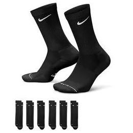 Sportsocken Nike "U NK ED ELVD CRW 6P - 144", Damen, Gr. L (42/45), multi, color1, Obermaterial: 60% Baumwolle, 36% Polyester, 3% Elasthan, 1% Nylon, Socken Sportsocken, f&uuml;r sportliche Aktivit&auml;ten, f&uuml;r verschiedene Sportarten