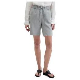 Marc O'Polo Shorts MARC O'POLO "mit elastischem Bund", Damen, Gr. 38, Normalgr&ouml;&szlig;en, quiet sea, Obermaterial: 100% Leinen; Futter: 100% Baumwolle, unifarben, loose fit kurz, Hosen Shorts