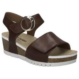 Sandale Josef Seibel "Quinn 16, cognac", Damen, Gr. 40, braun (cognac), Obermaterial: 100% Rindsleder Leather cow., Schuhe Sandale