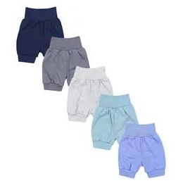 Pumphose TUPTAM "Pumphose Baby Sommershorts 5er Pack", M&auml;dchen, Gr. 98, N-Gr, blau (dunkelblau blau graphit grau gr&uuml;n), Obermaterial: 100% Baumwolle CO., Hosen